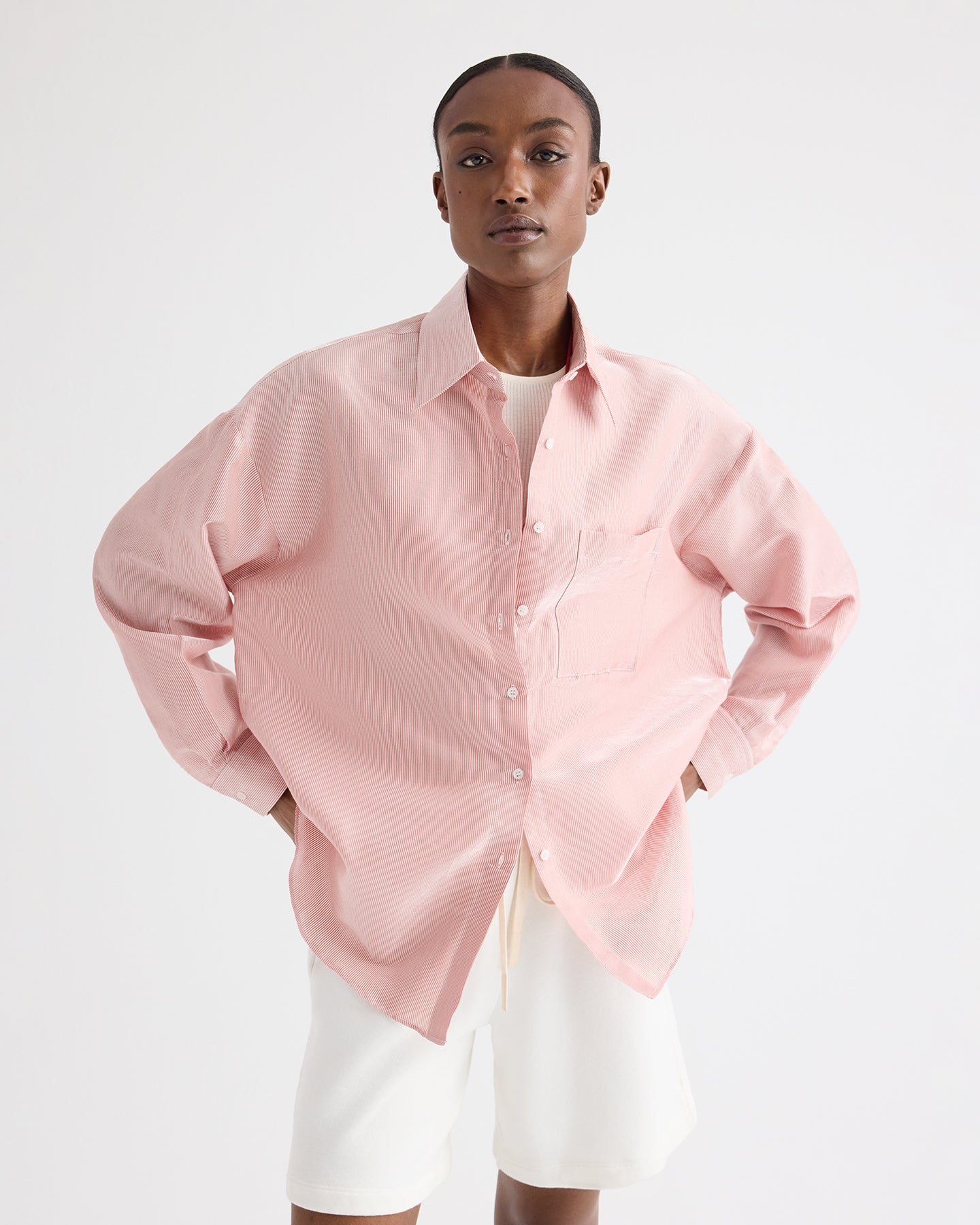 TWP TWP Clothing "Something Borrowed" Striped Cotton Shirt
